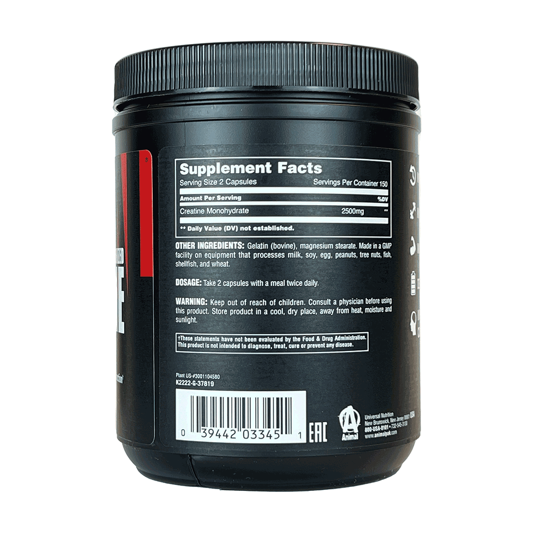 Animal Creatine Capsules – Animal Europe